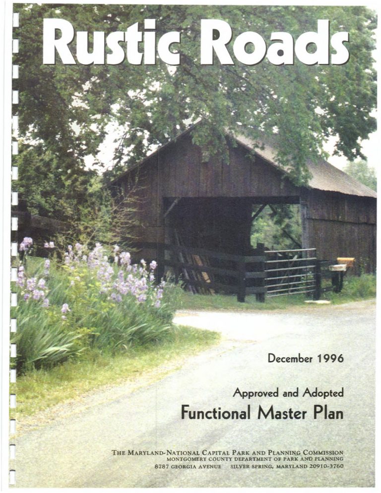 Rustic Roads Master Plans - Montgomery Planning